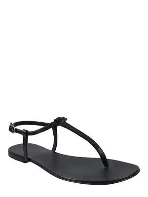 ARTISAN CRAFTED BY ZIGI Ankle Strap Leather Sandal - Black Leather