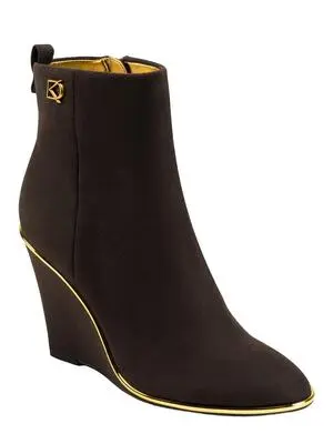 Donna Karan New York Wedge Booties - Chocolate