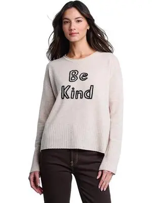 Lisa Todd Be Kind Wool-cashmere Blend Sweater - Hay