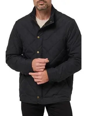 Travis Mathew Highlander Quilted Twill Jacket - Black