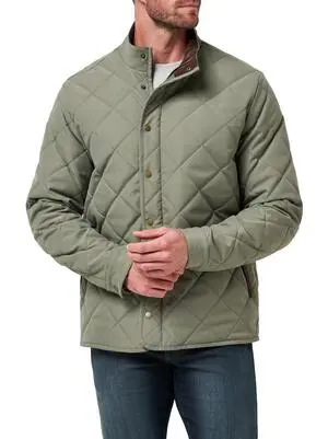 Travis Mathew Highlander Quilted Twill Jacket - Dark Olive