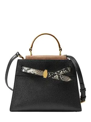 Veronica Beard Dash Small Leather Crossbody Bag - Black Multi