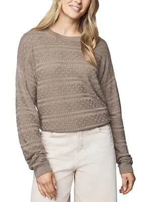 Splendid Georgie Pointelle Sweater - Cedar Bown
