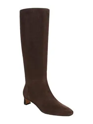 Vince Harlan Tall Wide Calf Boots - Cacao Brown Suede