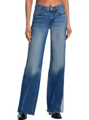 RE/DONE Mid-rise Straight Leg Jeans - Viper Blue