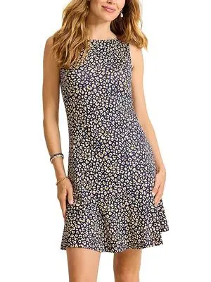 Tommy Bahama Darcy Lux Leo Flounce Dress - Coastline