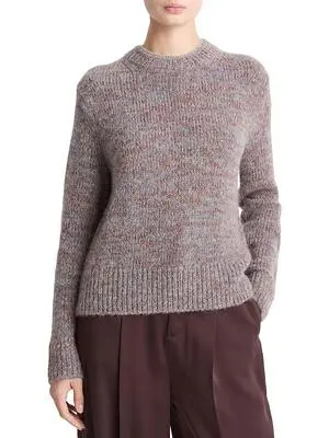 Vince Marled Pullover Sweater - Cognac Combo