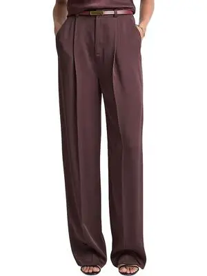 Vince Wide-leg Trousers - Dark Fig