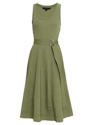 Veronica Beard Ennis Mixed-media Dress - Green