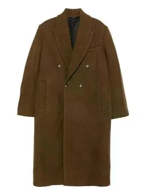 Nanushka Double-breasted Coat - Green