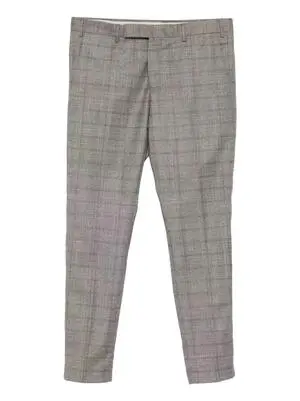 PT TORINO Checked Pattern Trousers - Grey