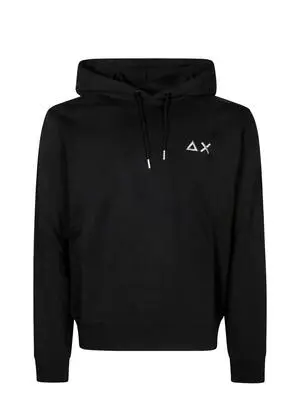 SUN 68 Logo-embroidered Hoodie - Black