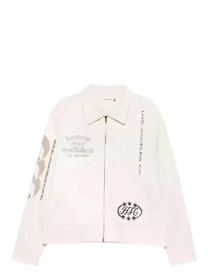 HONOR THE GIFT Graphic-print Zip-up Jacket - Neutrals