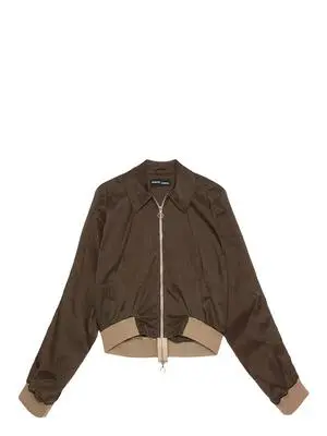 EDWARD CUMING Lightweight Zip-up Jacket - Brown