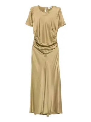 Staud Marcel Mid-length Dress - Gold