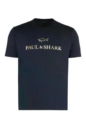 Paul & Shark Logo-print T-shirt - Blue