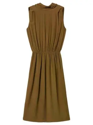 TWINSET Sleeveless Midi Dress - Brown