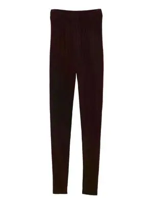 Max Mara Ribbed Leggings - Red