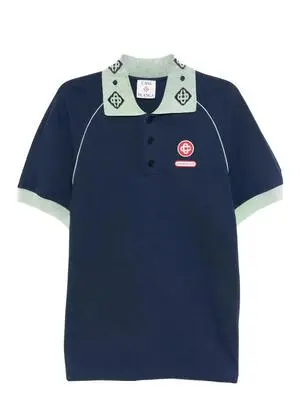 Casablanca Pique Polo Shirt - Blue