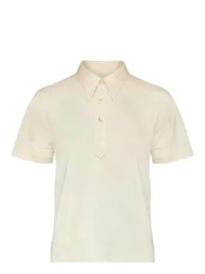 MAISON MARGIELA Jersey Polo Shirt - White