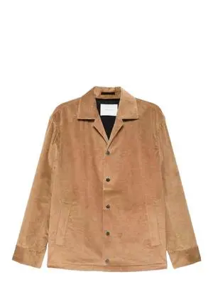 PAOLO PECORA Corduroy Shirt Jacket - Brown