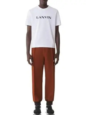 LANVIN Embroidered Cotton T-shirt - Blanc Optique