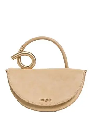 Cult Gaia Azariah Nano Suede Handbag - Sand