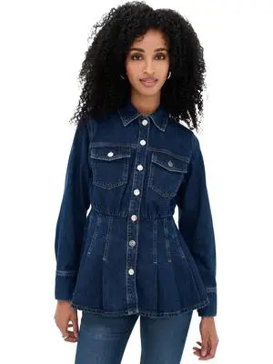 ALIGNE Hana Denim Shirt - Mid Blue