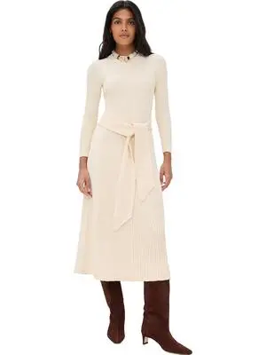 Shoshanna Sam Midi Dress - Cream