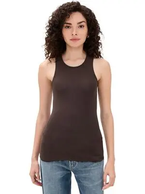 Free People Pointelle Knit Tank - Brown