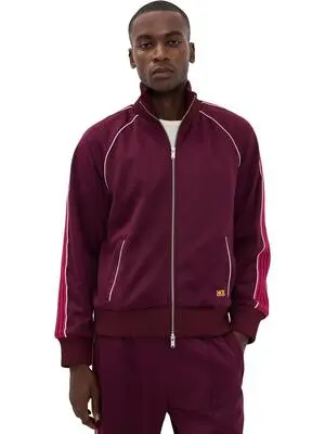 WALES BONNER Essence Track Jacket - Burgundy