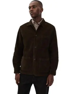 Portuguese Flannel Labura Corduroy Shirt Jacket - Olive