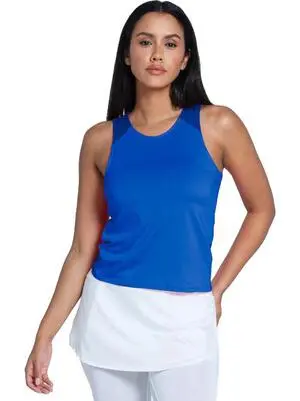 Lucky In Love Freedom Crop Tank - Electric Blue