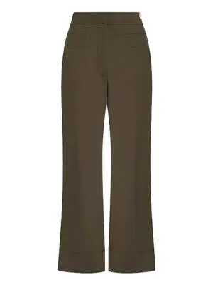 CALLAS MILANO Brody Cropped Cuff Pant - Green