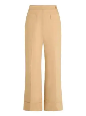 CALLAS MILANO Brody Cropped Cuff Pants - Red