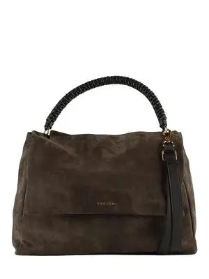 ORTIGNI Sveva Scooby XL Suede Shoulder Bag