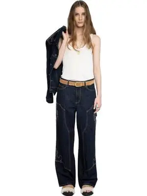 ZADIG&VOLTAIRE Perya Western Relaxed Straight Jeans