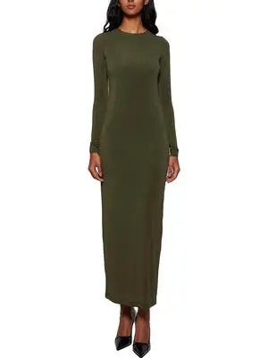 Wardrobe.NYC Sheer Maxi Dress - Green