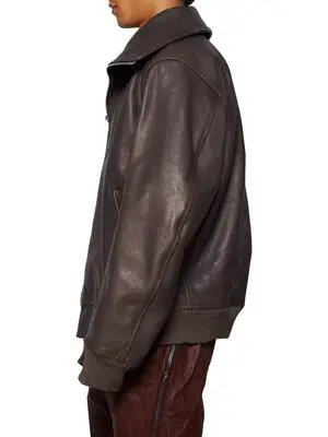 Rick Owens Blixa Dracucollar Jacket - Brown