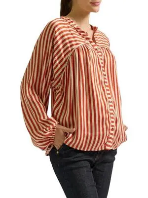 CACHE COEUR Madeleine Maternity & Nursing Blouse - Copper