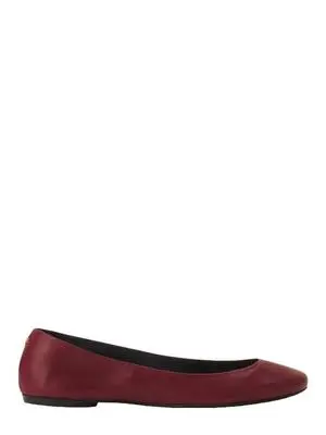 LANVIN Ballerina Flat In Leather Bacchus