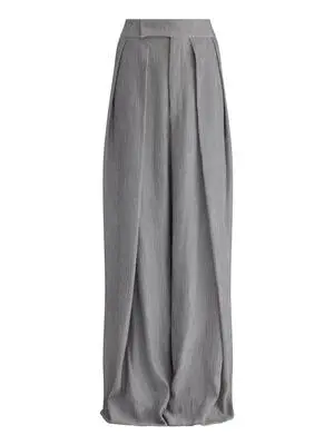 Maticevski Hello Sailor Crinkle Crepe Wide-leg Pants - Plaid