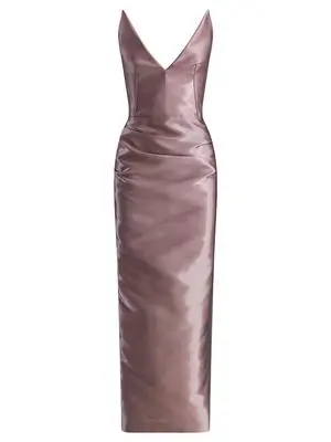 Maticevski Saucy Minx Cotton Midi Dress - Pink