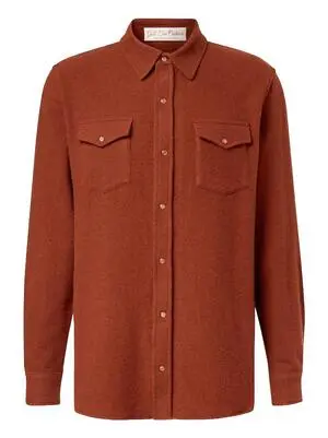 GOD'S TRUE CASHMERE Cashmere Shirt With Sunstone - Red