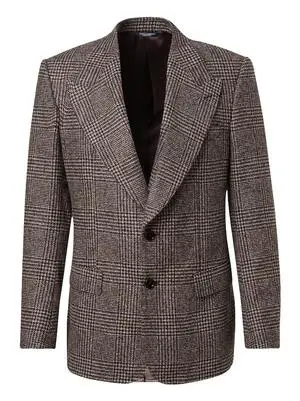 Dolce & Gabbana Checked Single-breasted Blazer - Brown