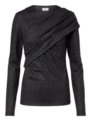 Isabel Marant Étoile Asna Chalk Stripe Top - Grey