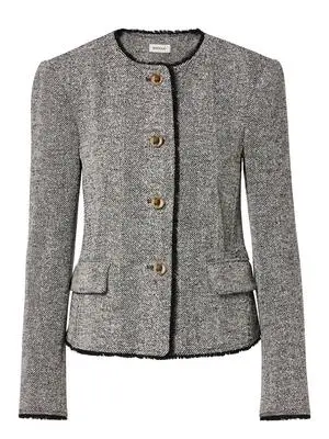 Simkhai Ivie Herringbone Jacket - Black