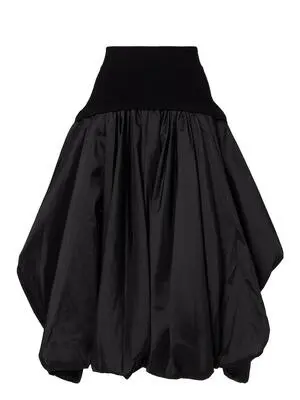 Simkhai Corinn Bubble Midi Skirt - Black
