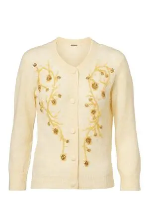 JACQUES WEI JACQUES WEI Beaded Cardigan Yellow