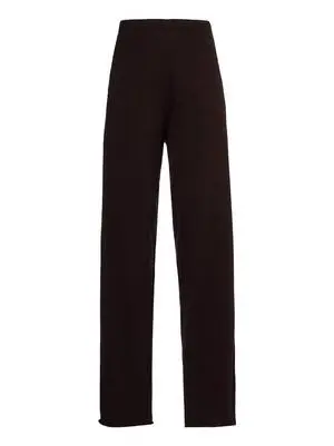 EXTREME CASHMERE X N°353 Relax Cotton-blend Straight Pants - Brown